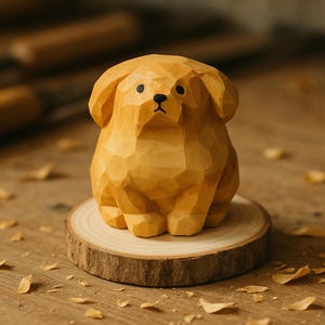 Custom Wooden Animal Carving, Handmade Pet Sculpture, Personalized Wood ...