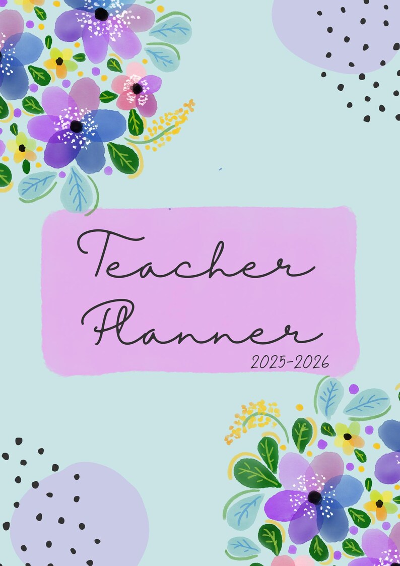 Teacher Planner 2025-2026 - Etsy