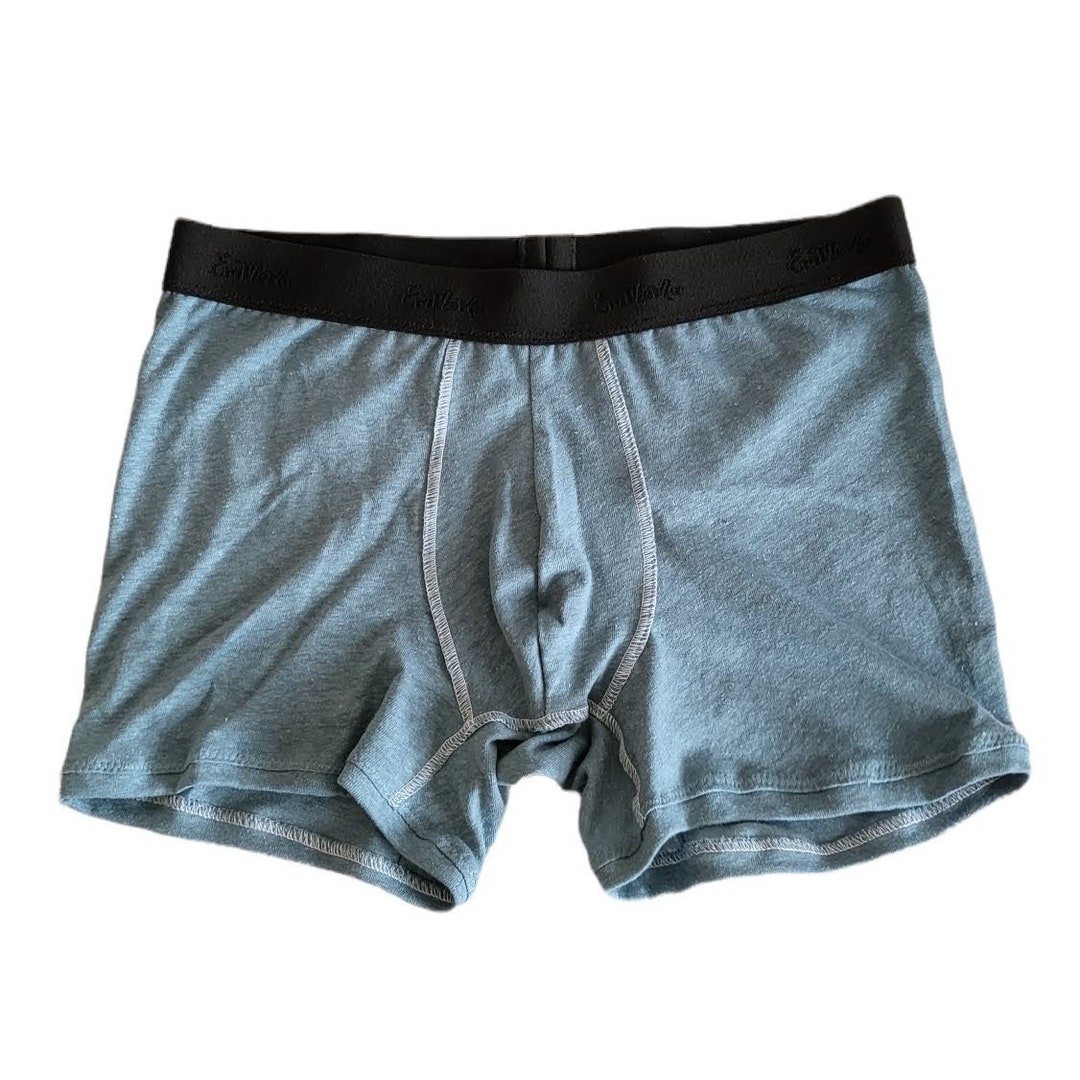 Hemp Organic Cotton Boxer Briefs: Seafoam Blue Sustainable Underwear - Etsy