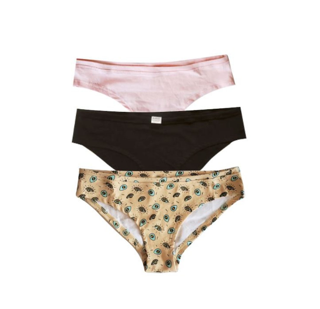 Three Pack Organic Cotton Underwear/ Thong/ Highwaist | Underwear ...