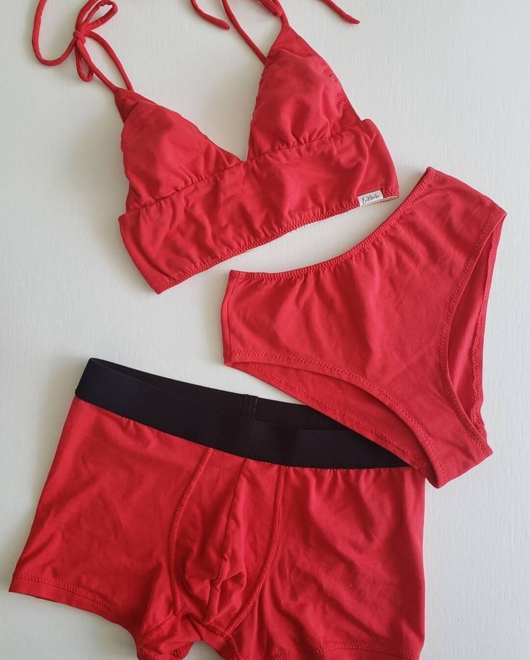 Red Chili Certified Organic Cotton Boxer Brief Men and Women - Etsy