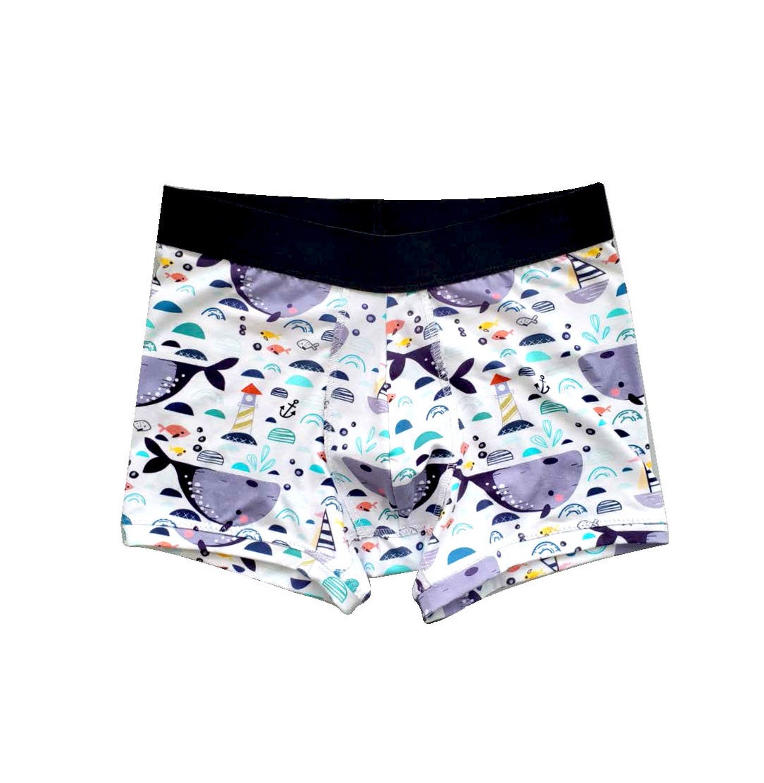 East Coast Whale Organic Cotton Boxer Briefs | Men’s Size S & L | Comfy ...