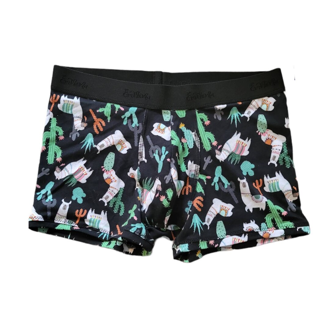 Alpaca Print Boxer Briefs Men Gift for Him Gift Idea Colourful Fun ...