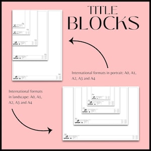 Customizable Autocad Title Block Set – 5 Dynamic Blocks | Imperial and ...