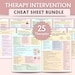 Therapy Interventions Cheat Sheet Bundle | Mental Health Therapy Notes ...