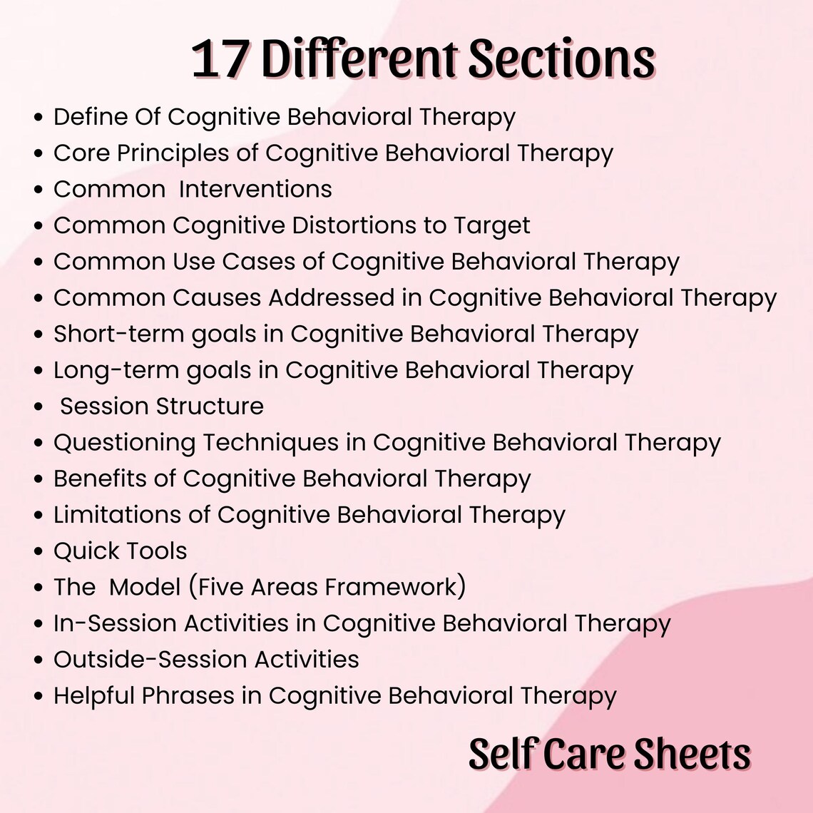 CBT Cheat Sheet | Therapist Mental Health Therapy Notes (PDF) - Etsy