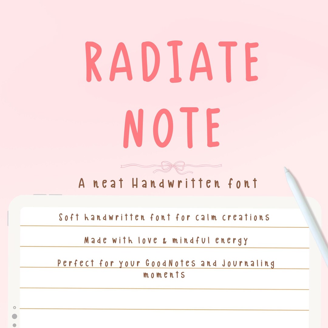 Neat Handwritten Font | Cute Journal Font for Goodnotes & Planners ...