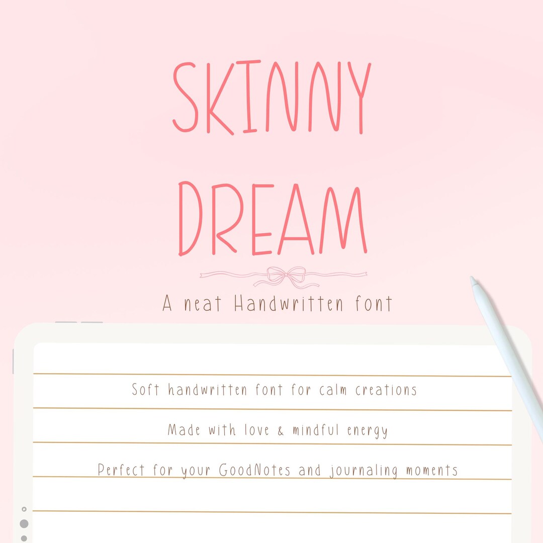Neat Handwritten Font | Cute Journal Font for Goodnotes & Planners ...