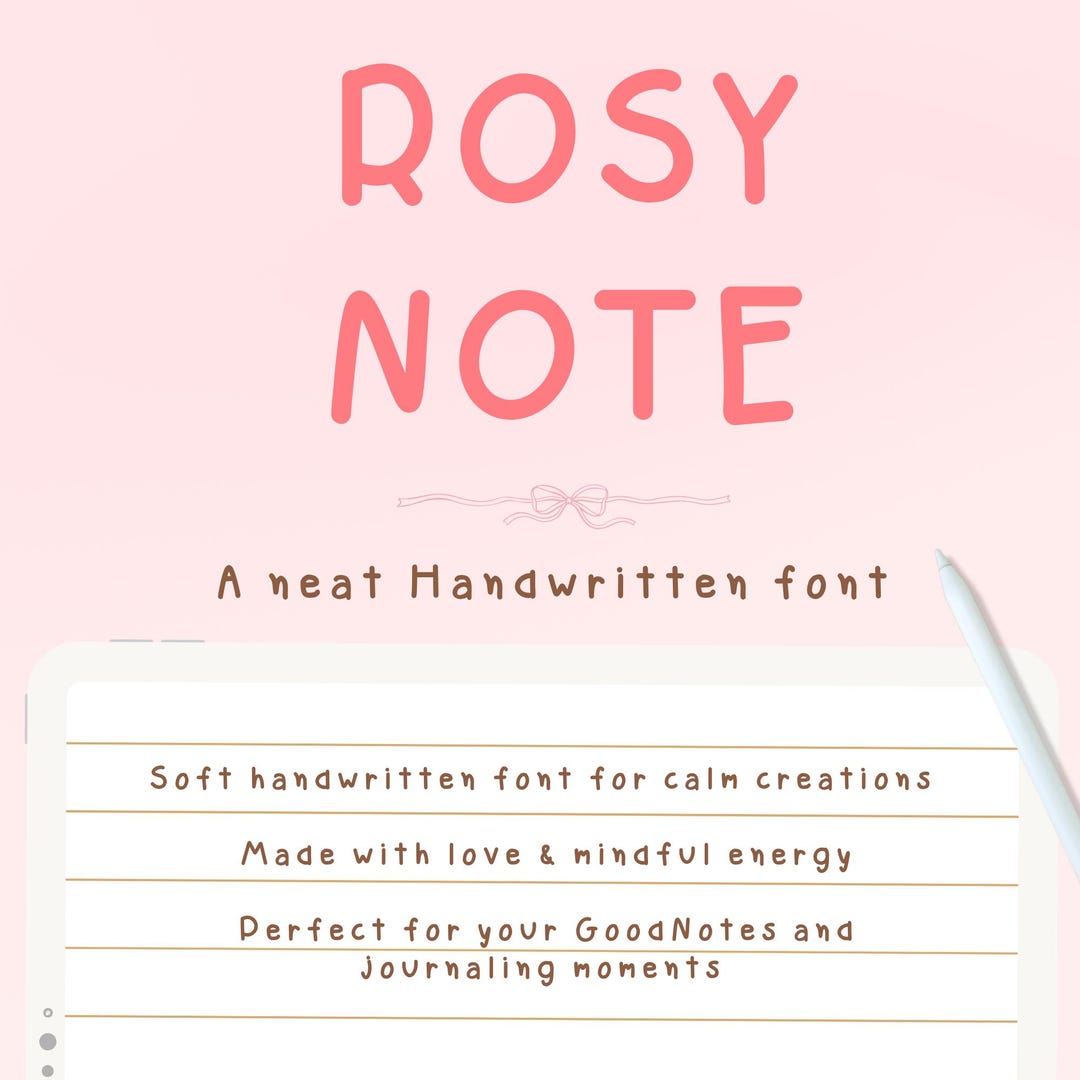 Neat Handwritten Font | Cute Journal Font for Goodnotes & Planners ...