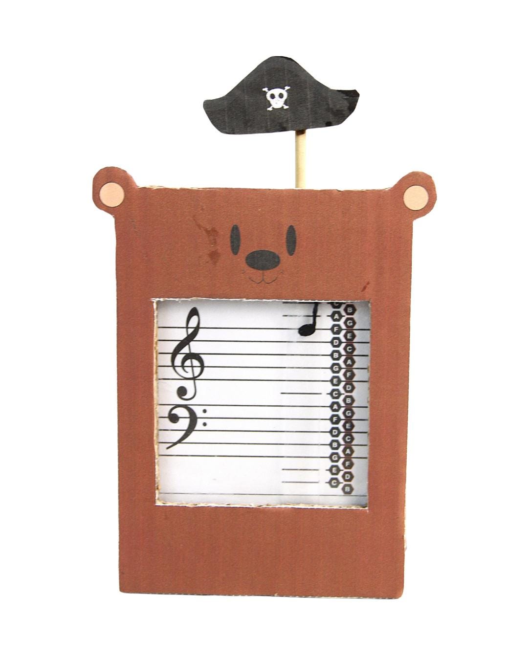Slidetone Bear Music Note DIY Learning Tool (PDF Pattern) - Etsy