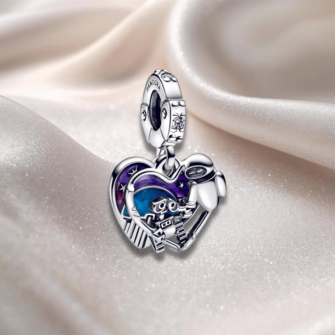 Pixar Wall-e & Eve Glow-in-the-dark Dangle Charm , Charm for Bracelet ...