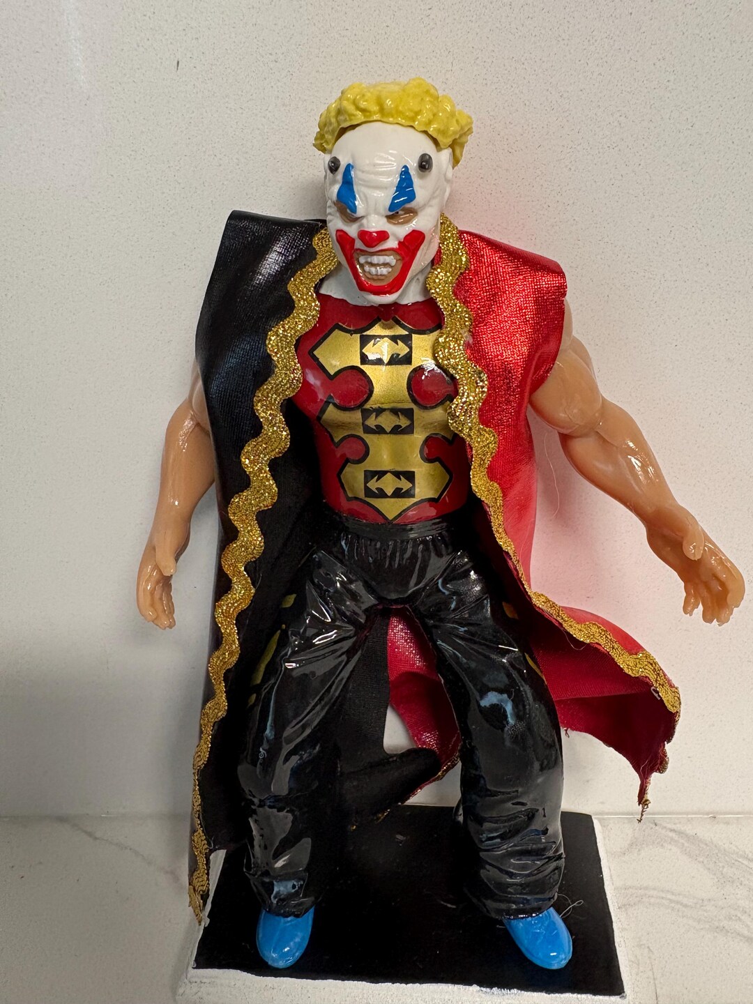 Murder Clown – 7” Handmade Lucha Libre Action Figure – Removable Base ...