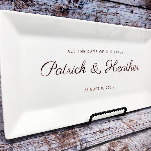Personalized Pottery Serving Platter Custom Dinnerware - Etsy