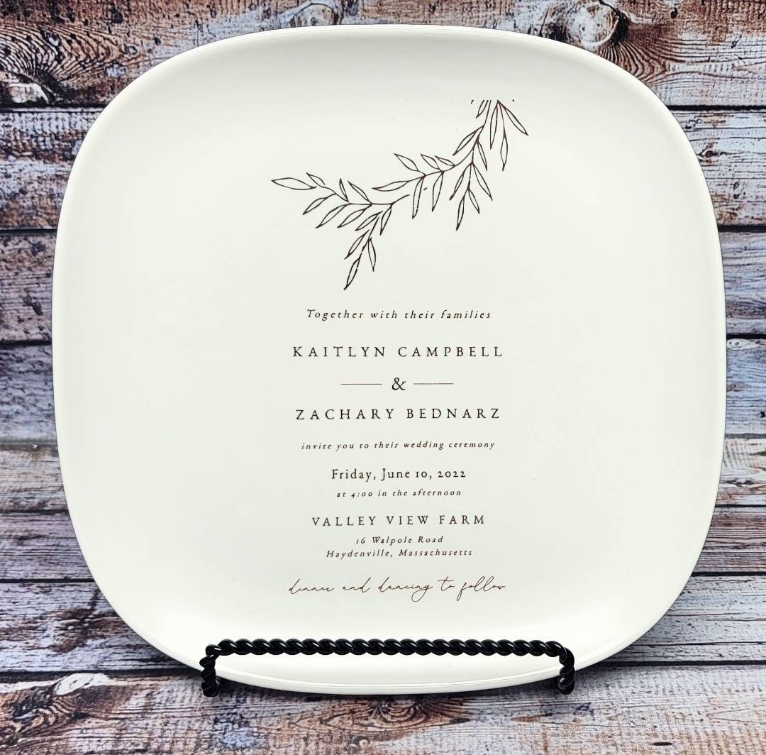 Wedding Invitation Custom Pottery - Etsy