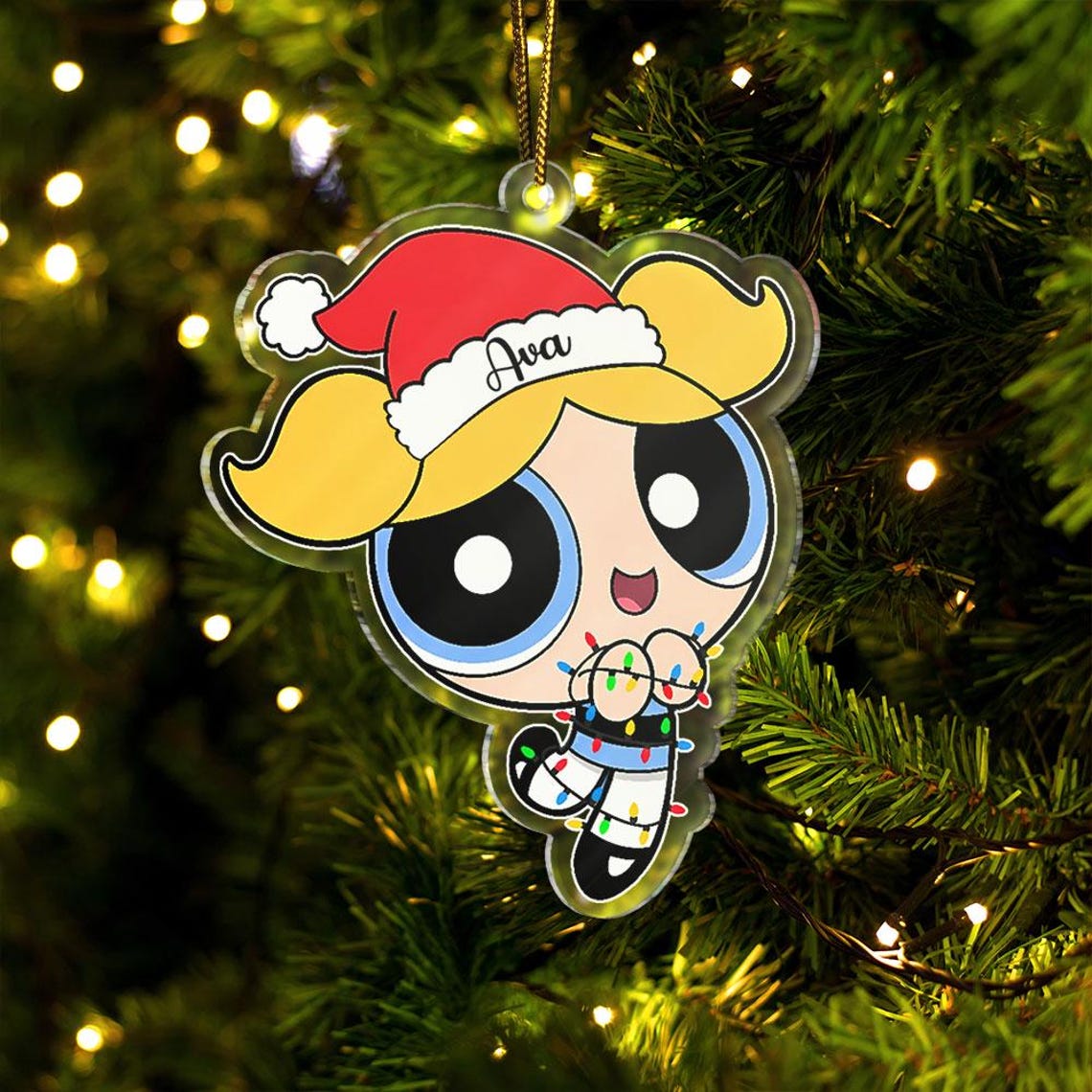 Custom Powerpuff Girls Christmas Ornament, Personalized Acrylic ...
