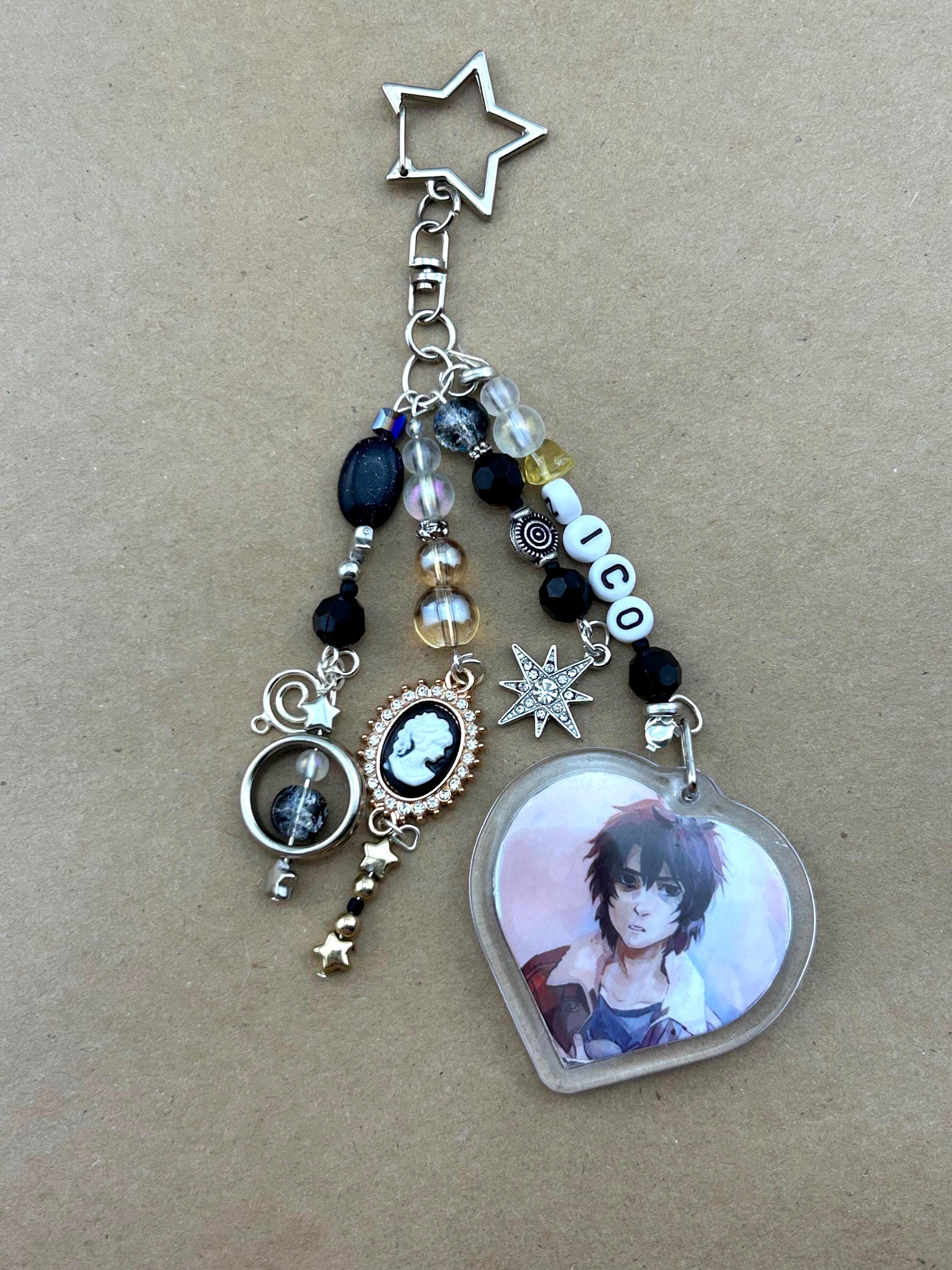 Limited Edition Custom Percy Jackson Inspired Keychain Beads Trinkets ...
