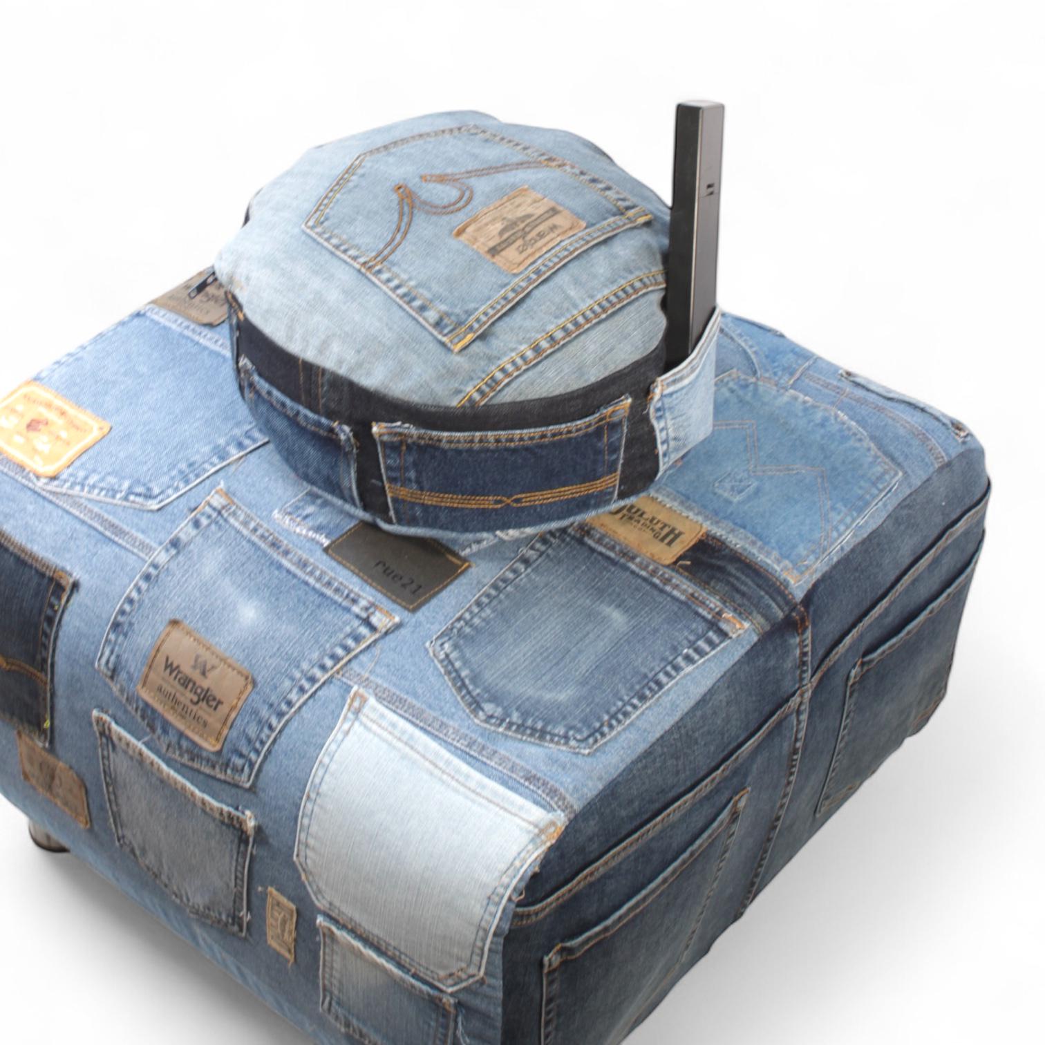 Denim Pattern Sitting Chair | Fashion Seat | Designer Furniture | Cute ...