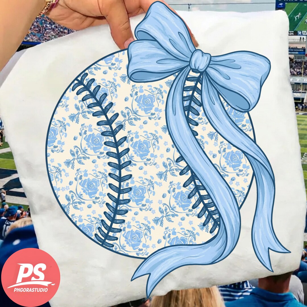 Blue Rose Floral Baseball PNG, Girly Sport Design (digital Download) - Etsy