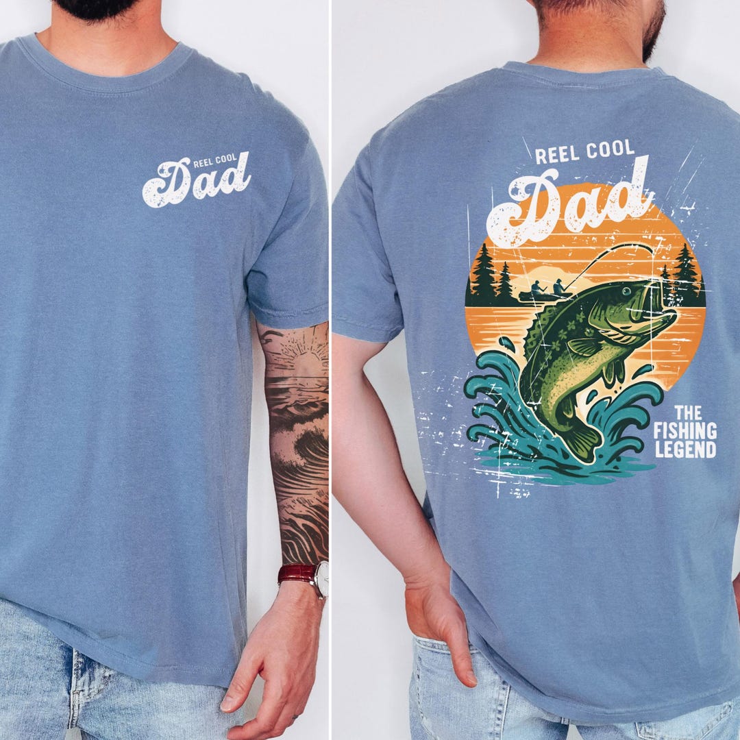 Reel Cool Dad Shirt | Comfort Colors Fishing Shirt | Dad Fishing Gift ...