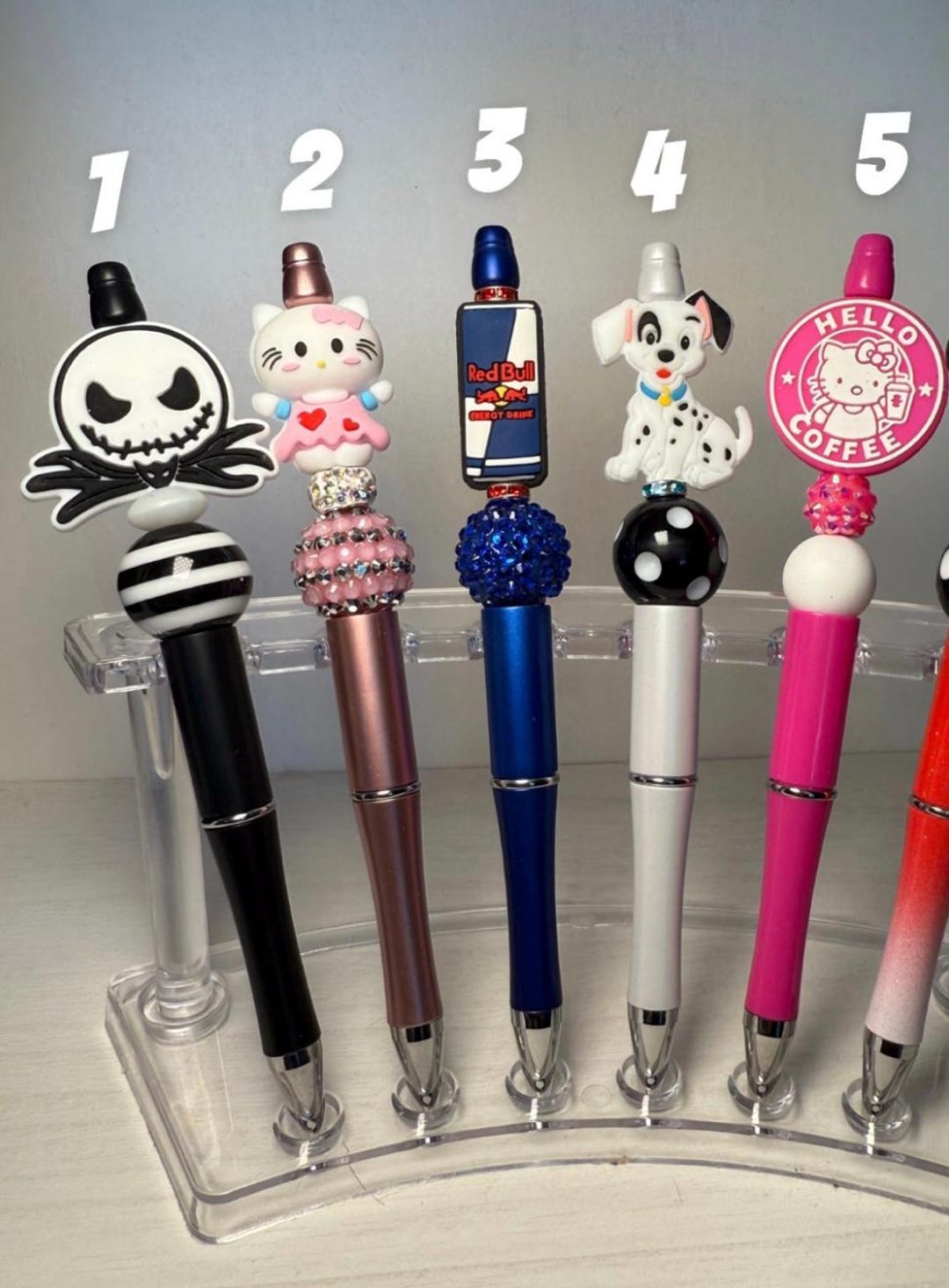 Beadable Character Pens: Jack Skellington, Hello Kitty - Etsy