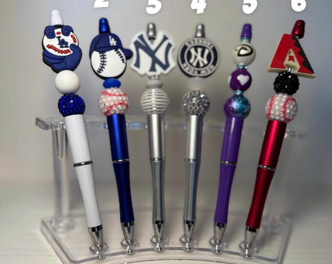 Baseball Inspired Beadable Pens - Etsy