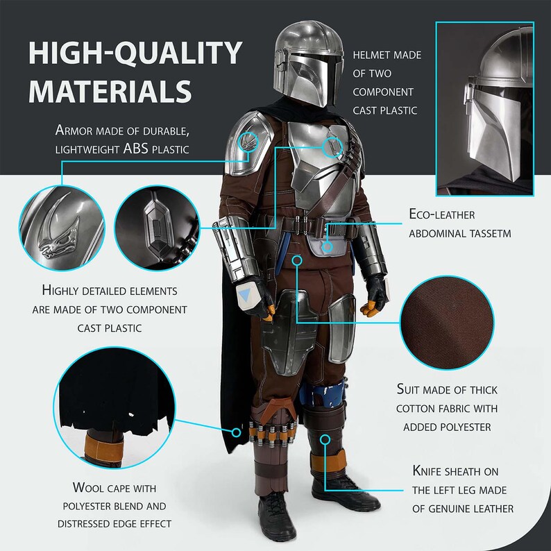 Mandalorian Cosplay Armor Costume/ Armor From Star Wars / Cosplay ...