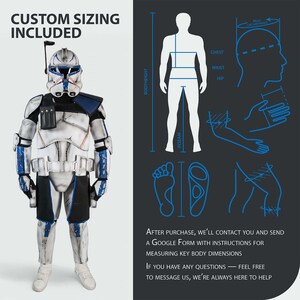 Captain Rex Realistic Clone Trooper Cosplay Armor Costume/ Clone ...