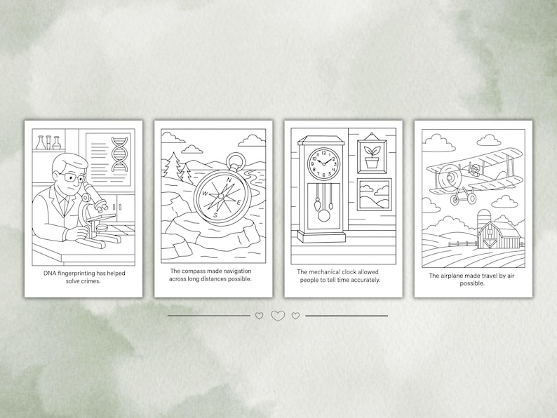 Inventions Coloring Book for Kids: STEM Educational Activity (printable ...