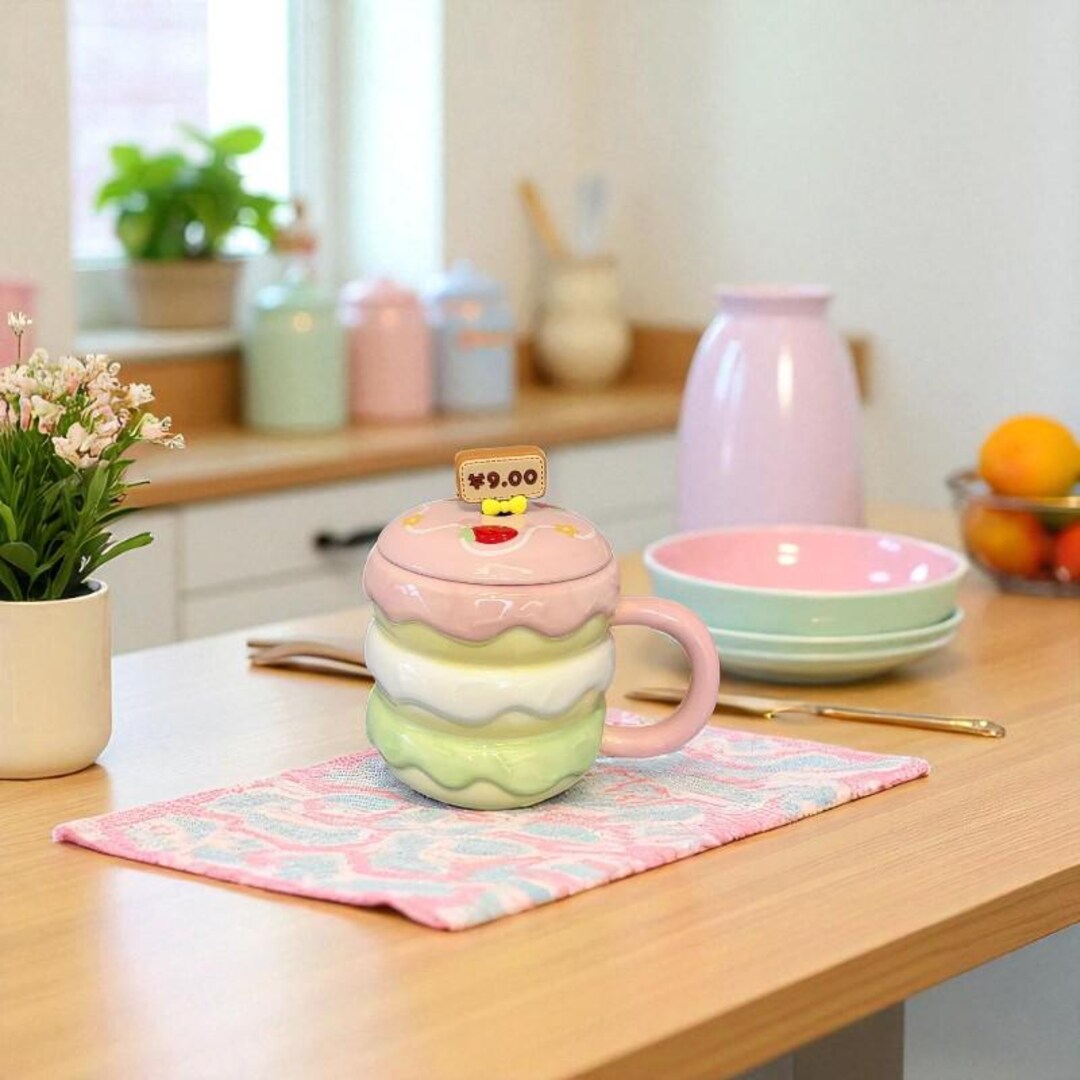3D Hamburger Mug With Lid: Large Ceramic Coffee Cup - Etsy