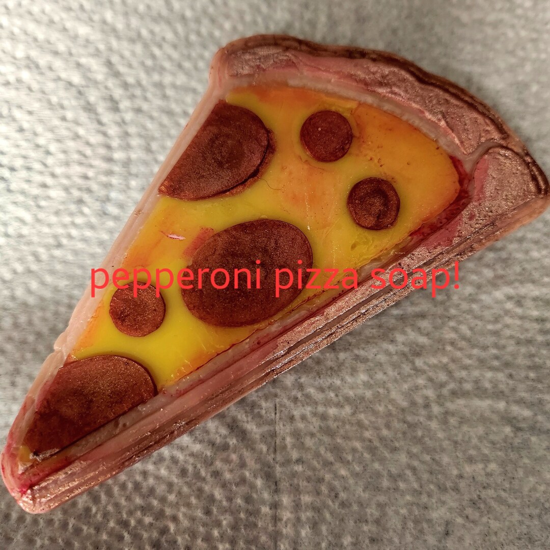 Pepperoni Pizza Soap Slice - Etsy