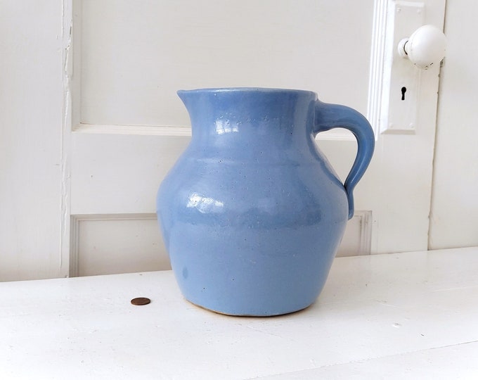 Antique UHL Pitcher Blue 232, 3 Qt, Collectible USA Art Pottery, Vase ...