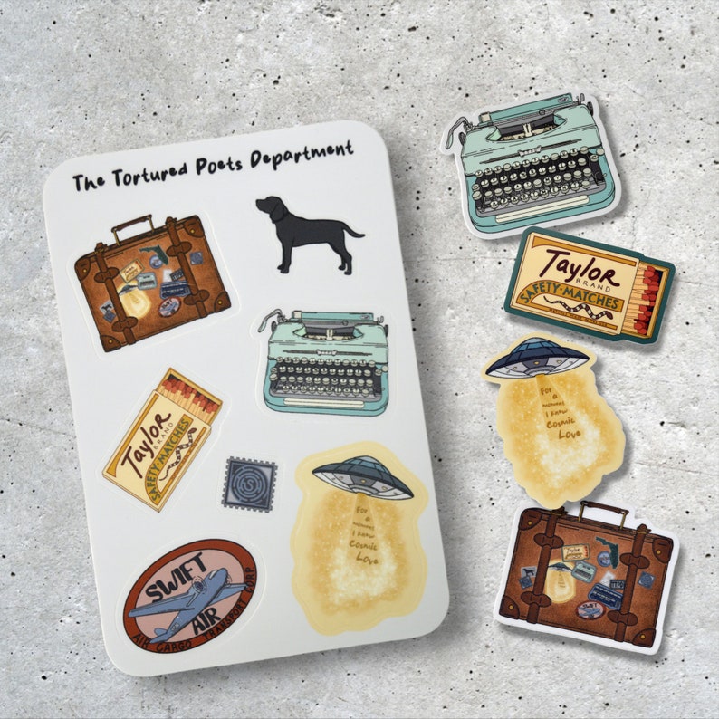 Tortured Poets Department Typewriter Vinyl Sticker. TTPD. Taylor ...