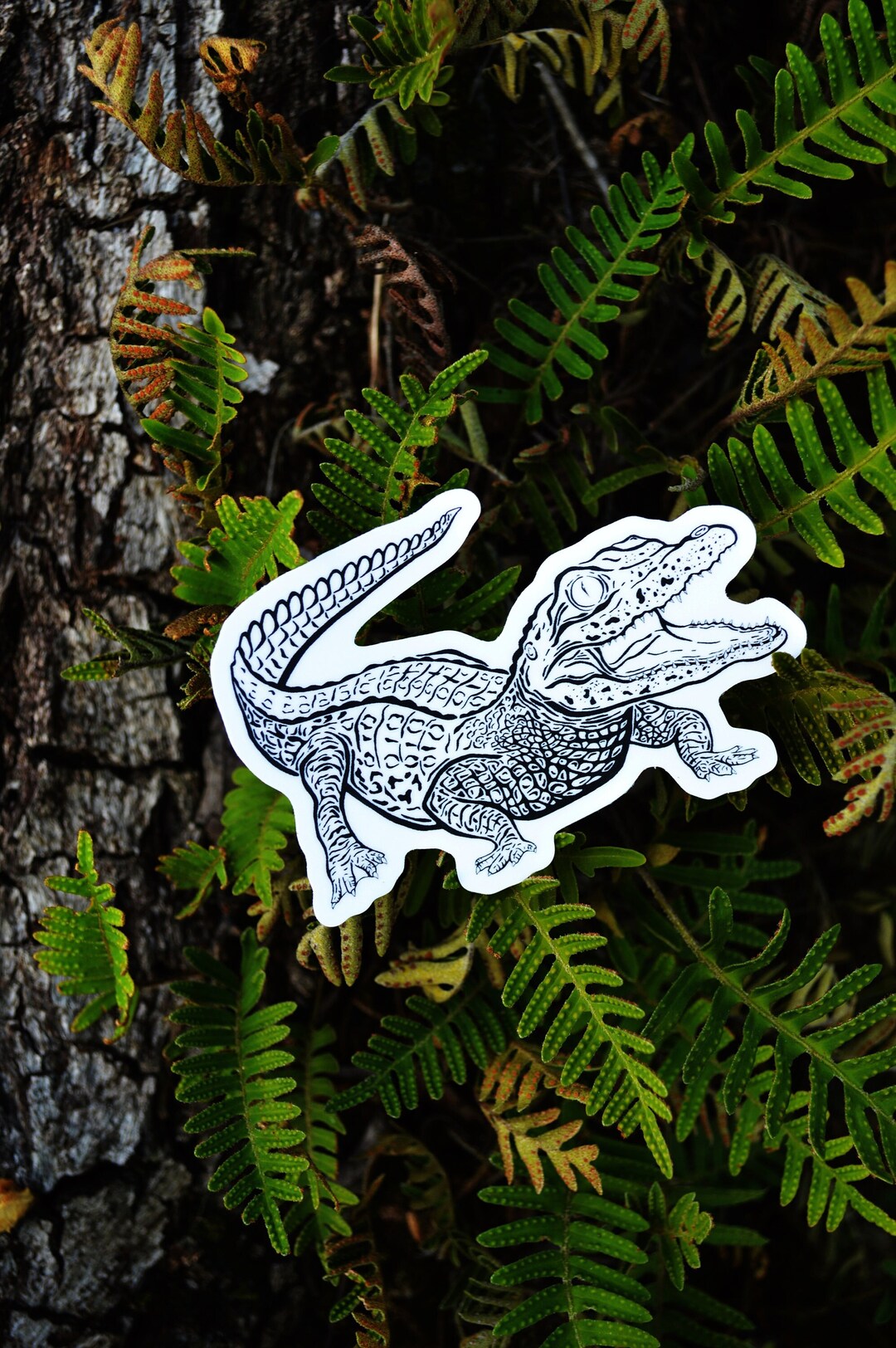 Alligator Sticker. Gator. Swap Life. Hand Drawn. Matte Waterproof Vinyl ...