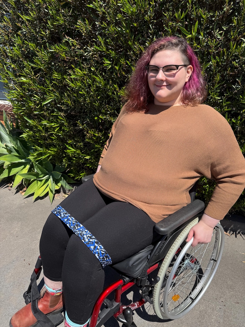 Wheelchair Leg Strap - Blue Pollock - Etsy Australia