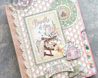 Album Tutorial Little One Baby Album Tutorial Graphic 45 PDF Tutorial by Nostalgique New Born ...