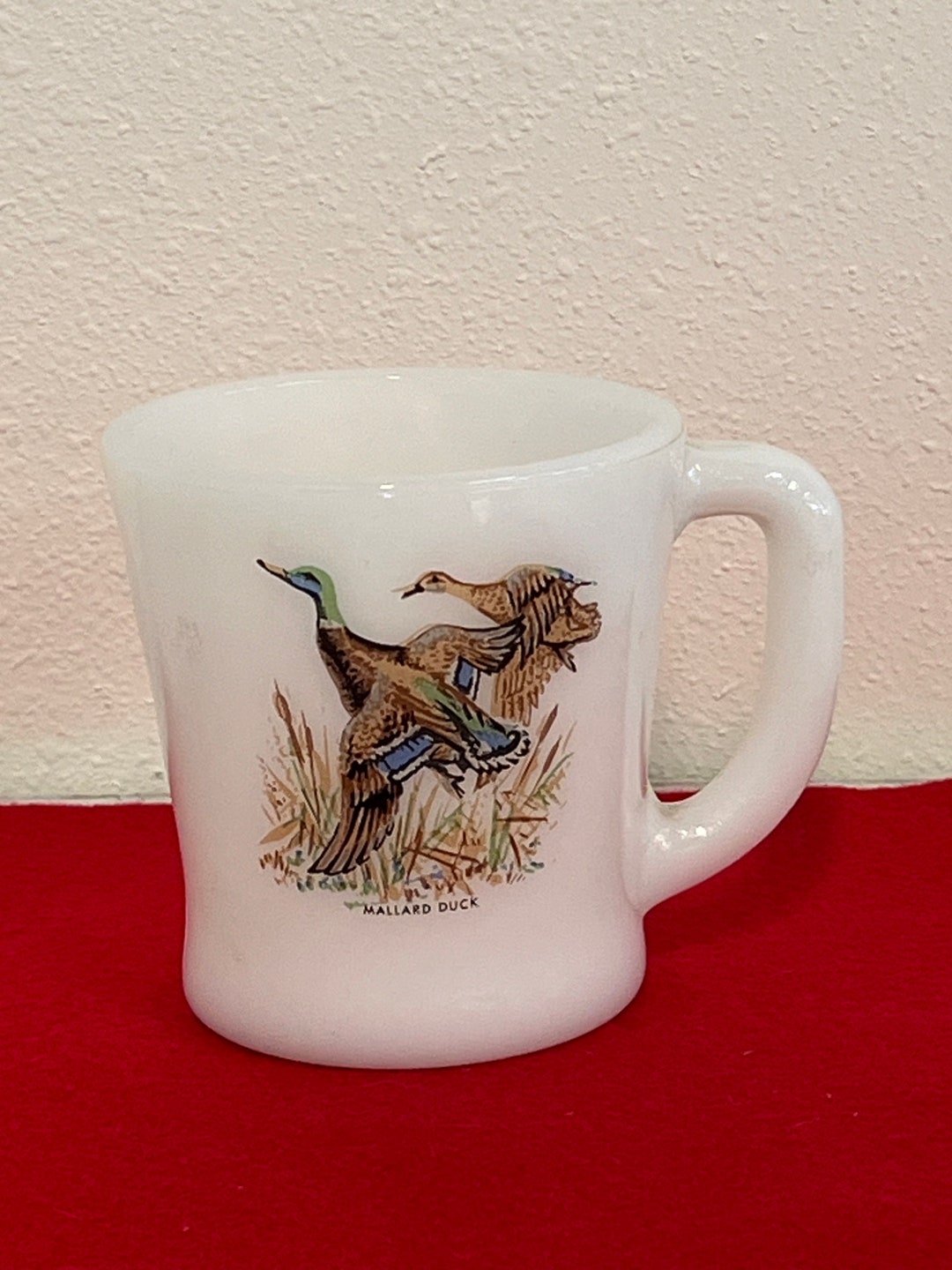 Vintage Mallard Duck Fire King Coffee Cup - Etsy