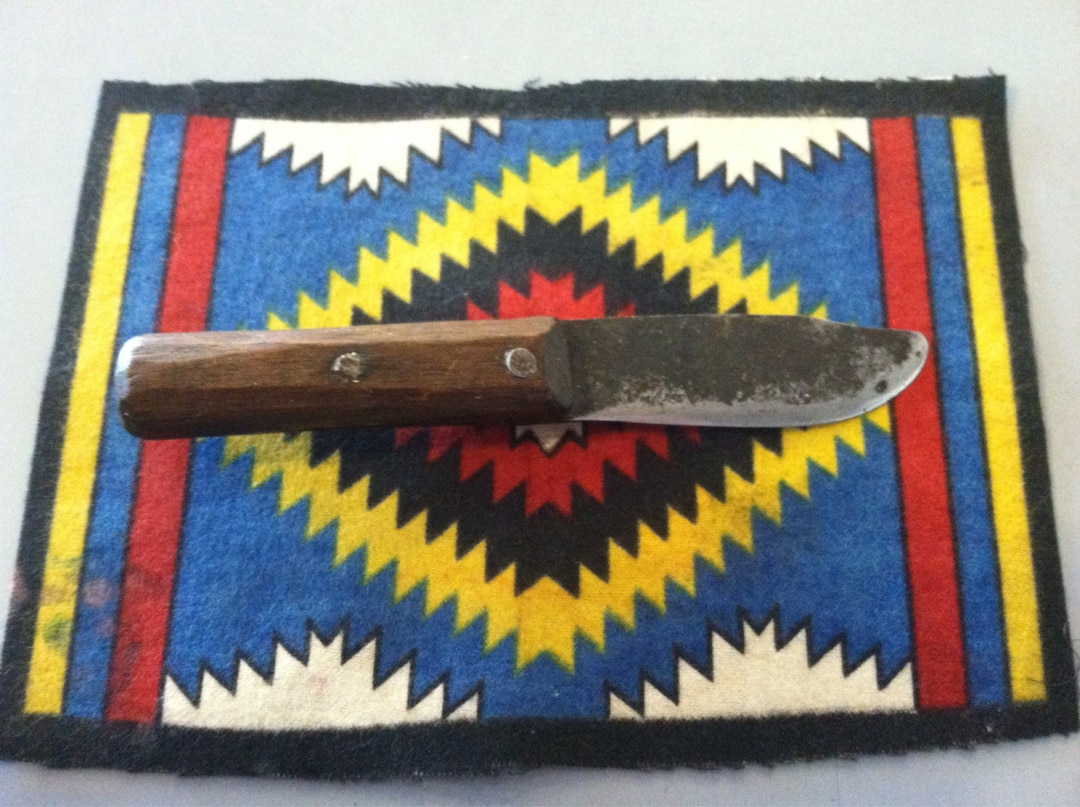 Antique Primitive Handmade Patch Knife - Etsy