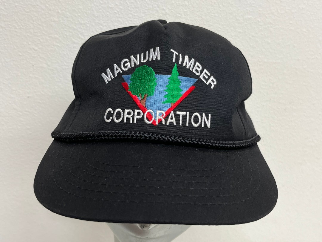 Vintage Magnum Timber Corporation Black Trucker Hat Snapback - Etsy