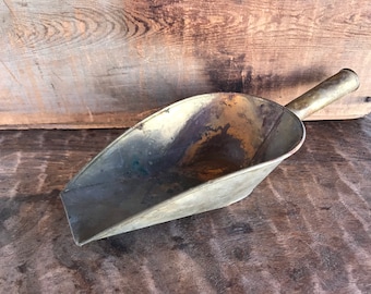 Large Metal Scoop Tinned Steel Made in France 11 X 7 - Etsy