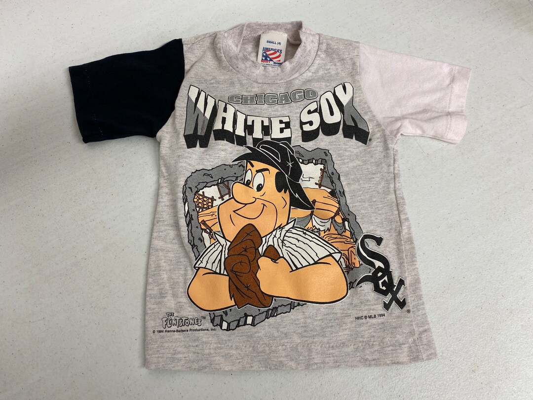 Vintage 1994 Chicago White Sox the Flintstones Kids Small Graphic Tee ...