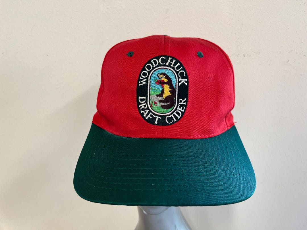 Vintage 1990s Woodchuck Cider Red Cloth Baseball Cap Trucker Hat - Etsy