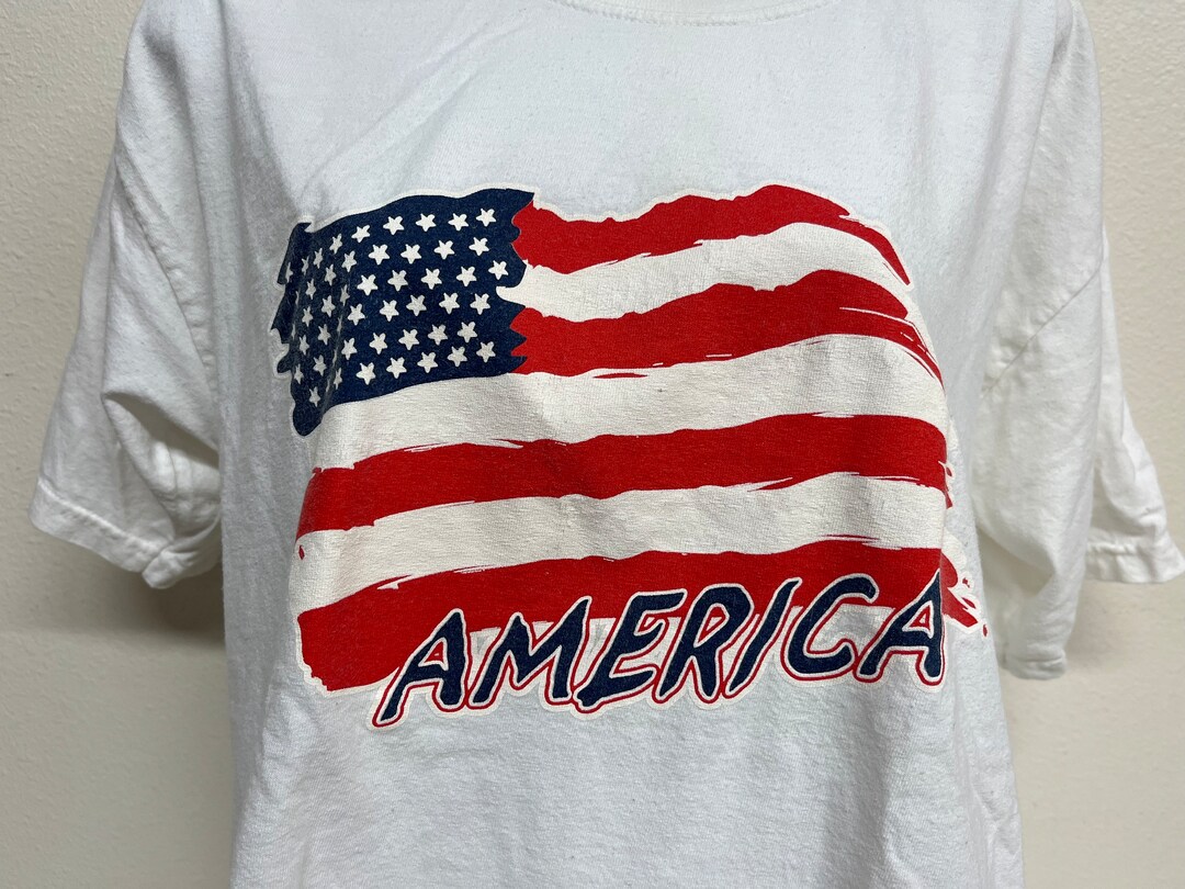 Vintage 1990s AMERICA T shirt Size Large Worn Etsy vintage-1990s-america-t-shirt-size-large-worn-etsy