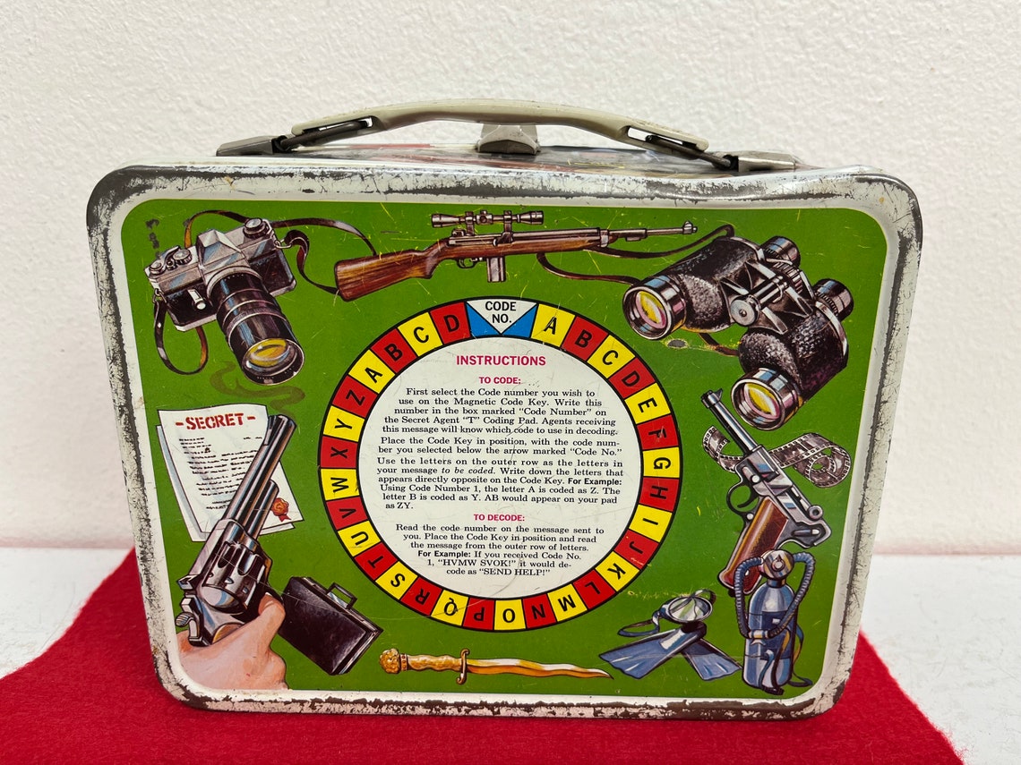 Vintage Rare 1968 Secret Agent Lunch Box by King Seeley Thermos Co - Etsy