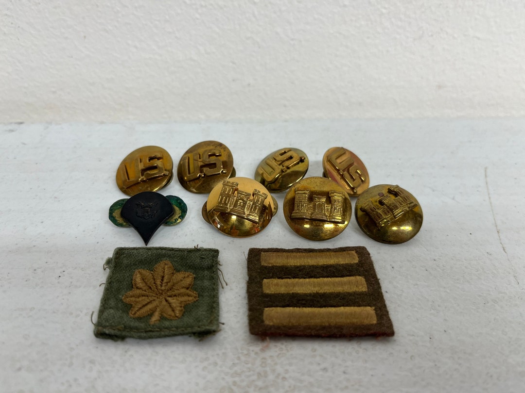 Vintage US Military Themed Lapel Pins and Small Patches - Etsy