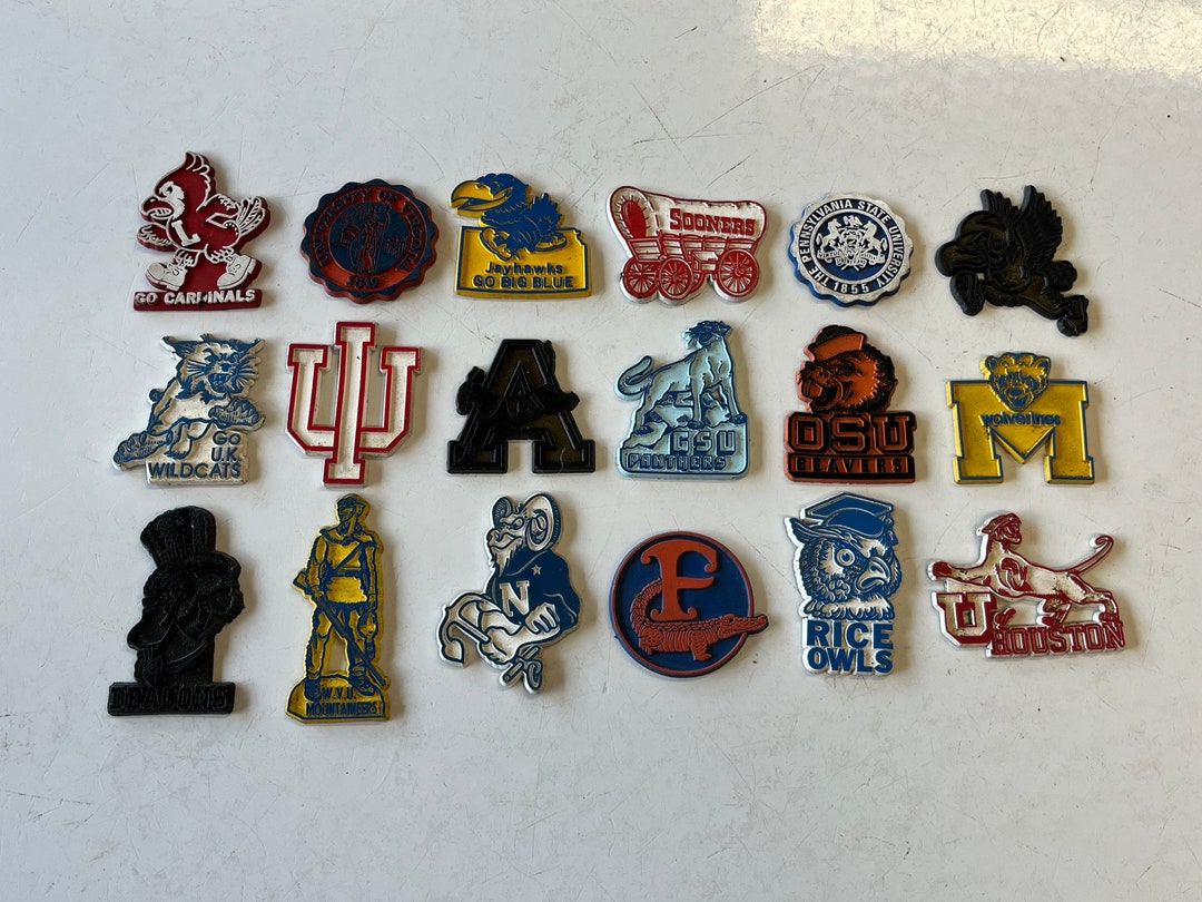 Vintage 1980s-90s College Sports Team Rubber Magnets You Pick 2 - Etsy
