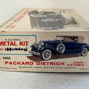 Vintage Packard Dietrich Classic Metal Model Kit in Box by Hubley - Etsy