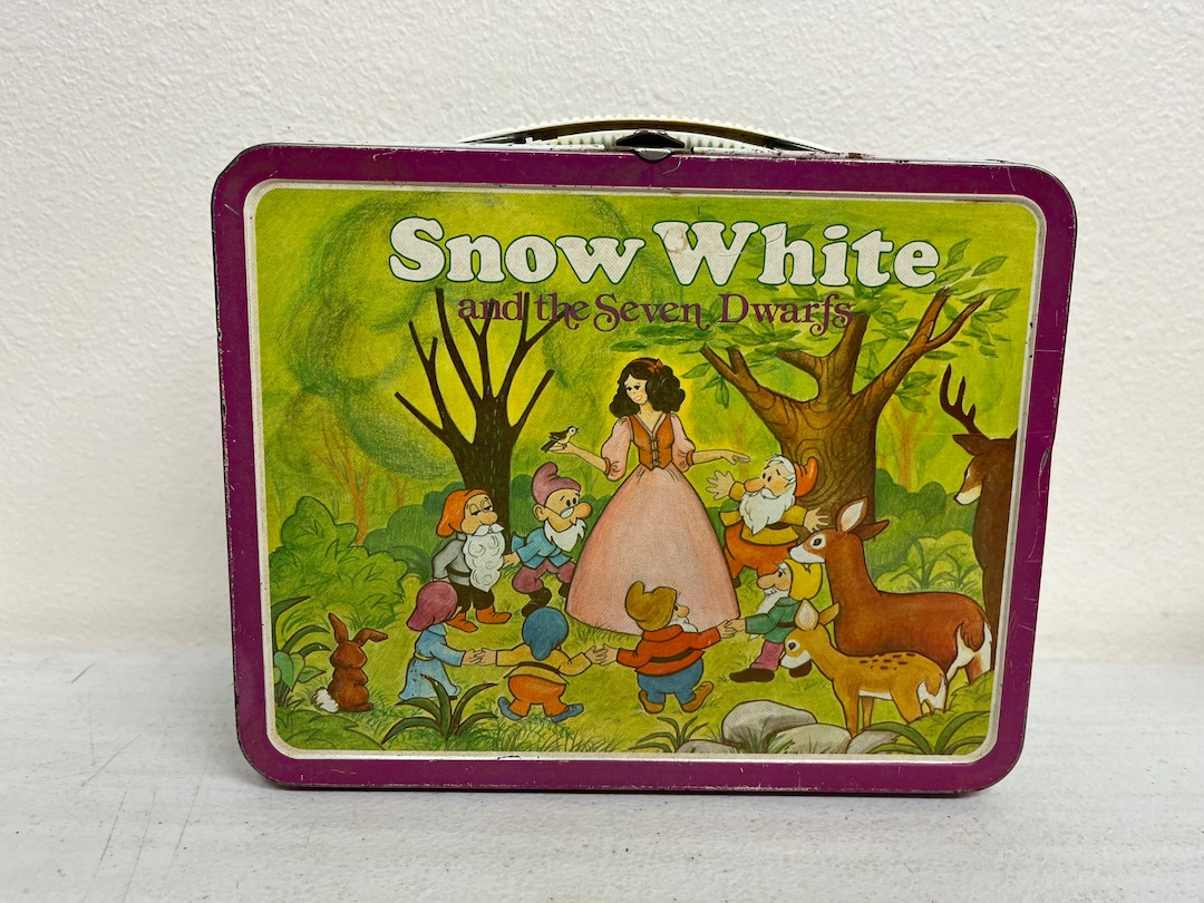 Vintage Snow White and the Seven Dwarfs Metal Lunch Box by Ohio Art - Etsy