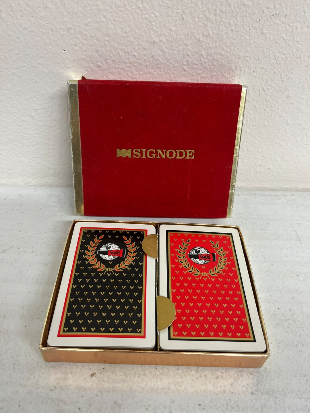 Vintage Mid Century Signode Redislip Playing Cards Double Set - Etsy