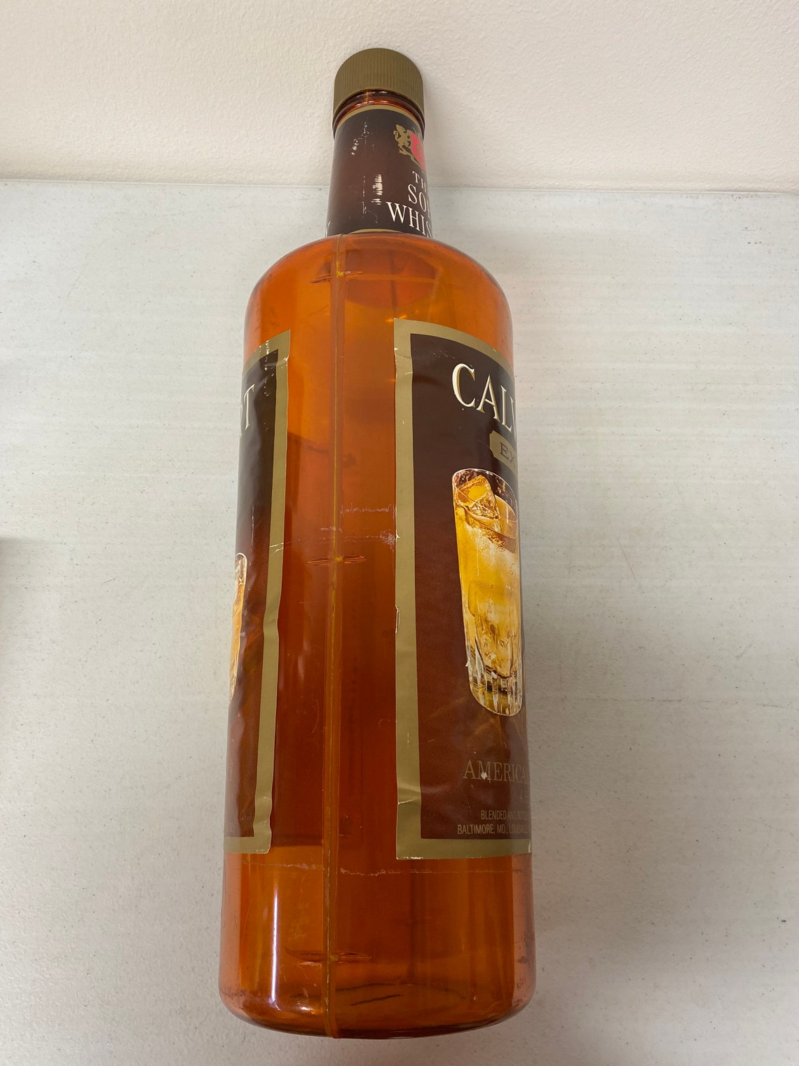 Rare Vintage Giant Calvert Whiskey Plastic Bottle Bank - Etsy