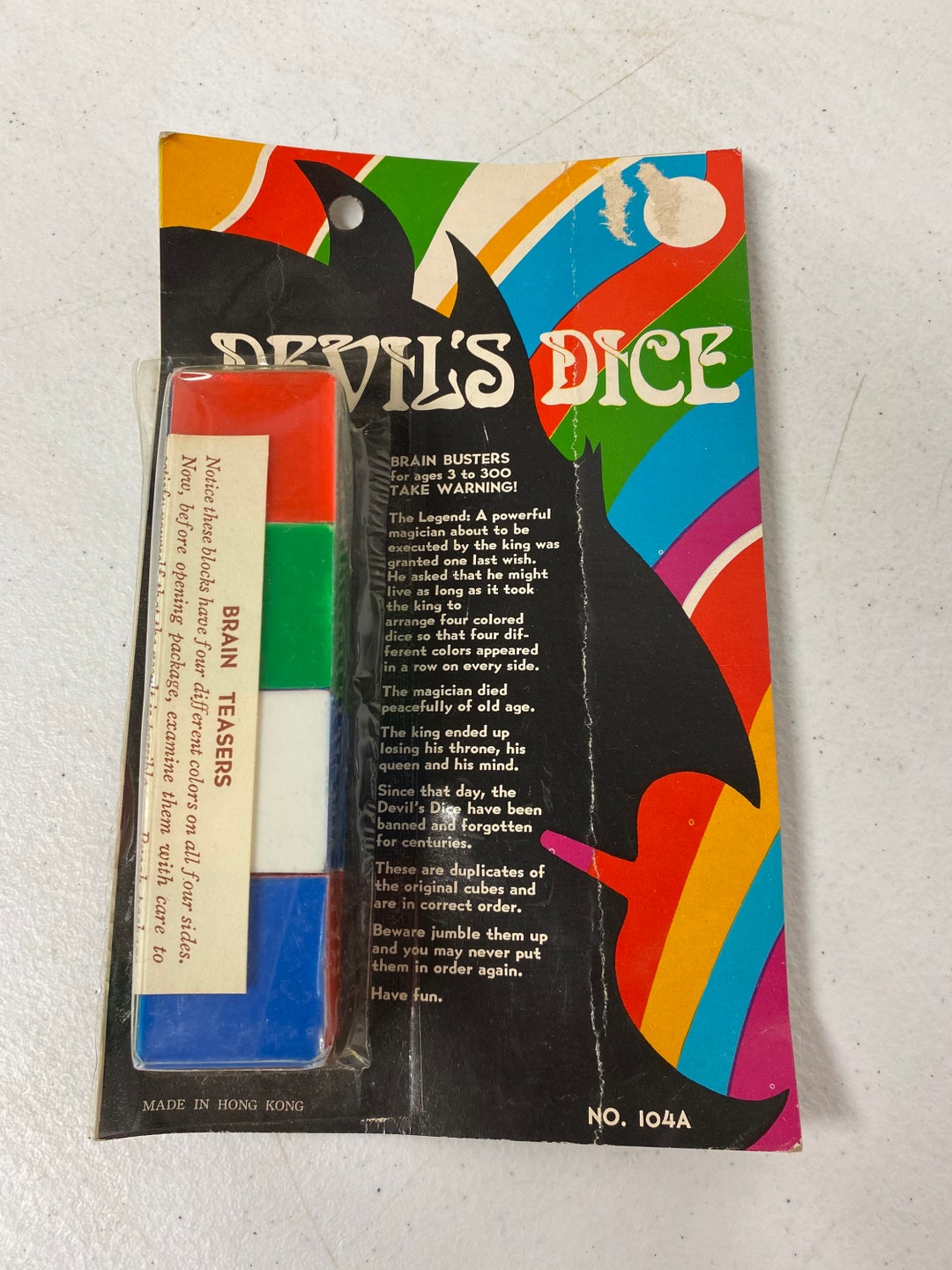 Vintage 1967 Devil’s Dice Game New in Package - Etsy